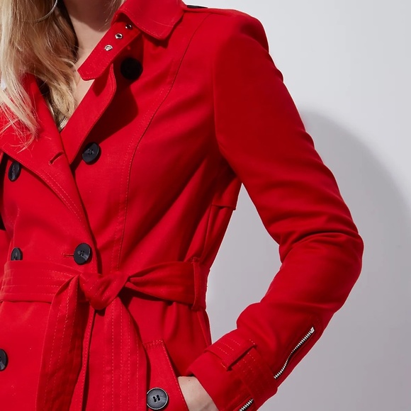 River Island | Jackets & Coats | River Island Red Trench Coat | Poshmark